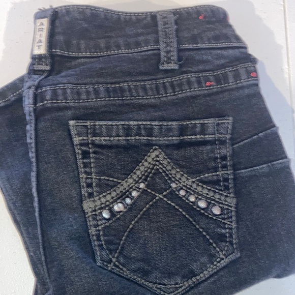 Ariat | Jeans | Ariat Black Slim Boot Flair Jeans With Back Pocket ...